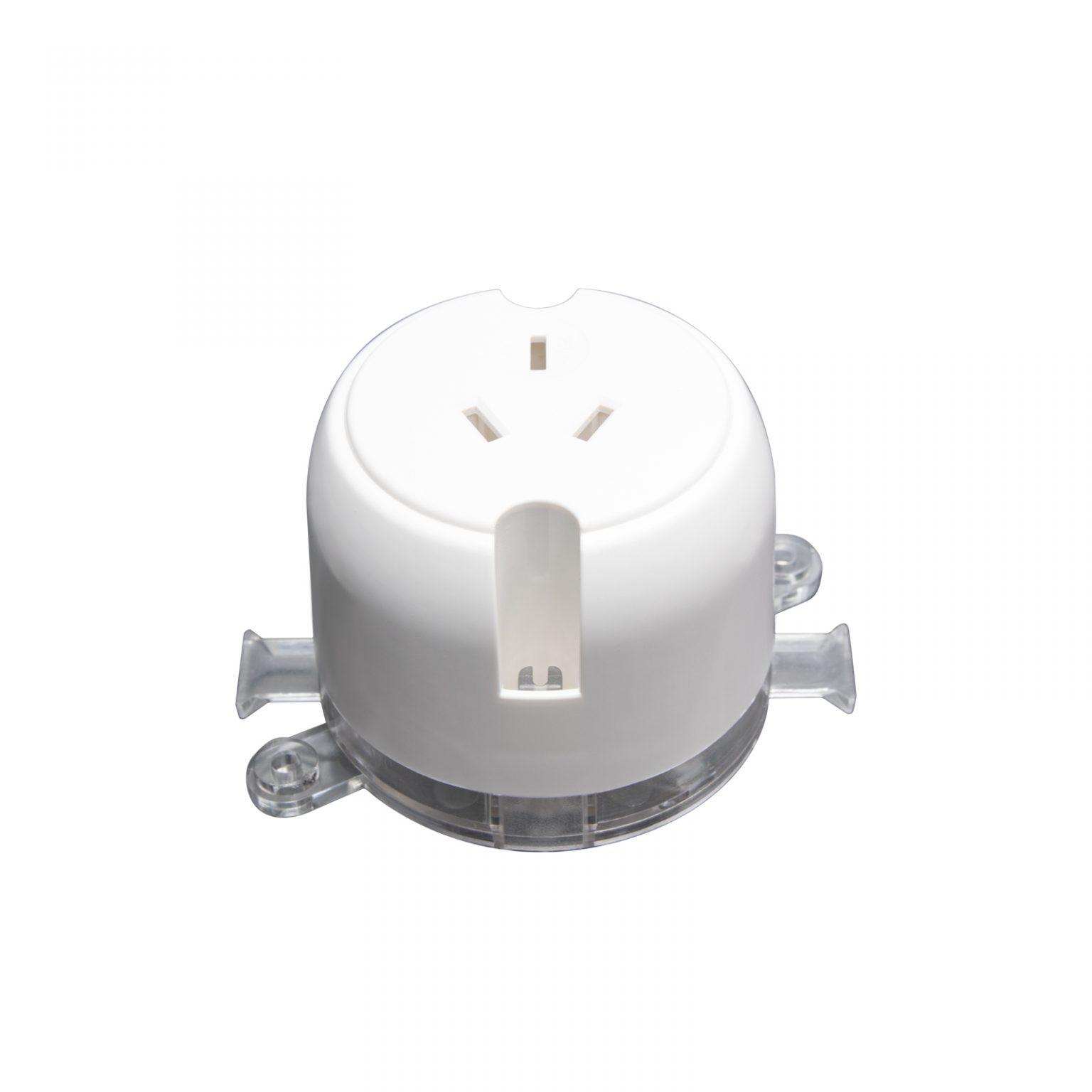 Single Surface Socket White Outlet 10Amp Plug Base